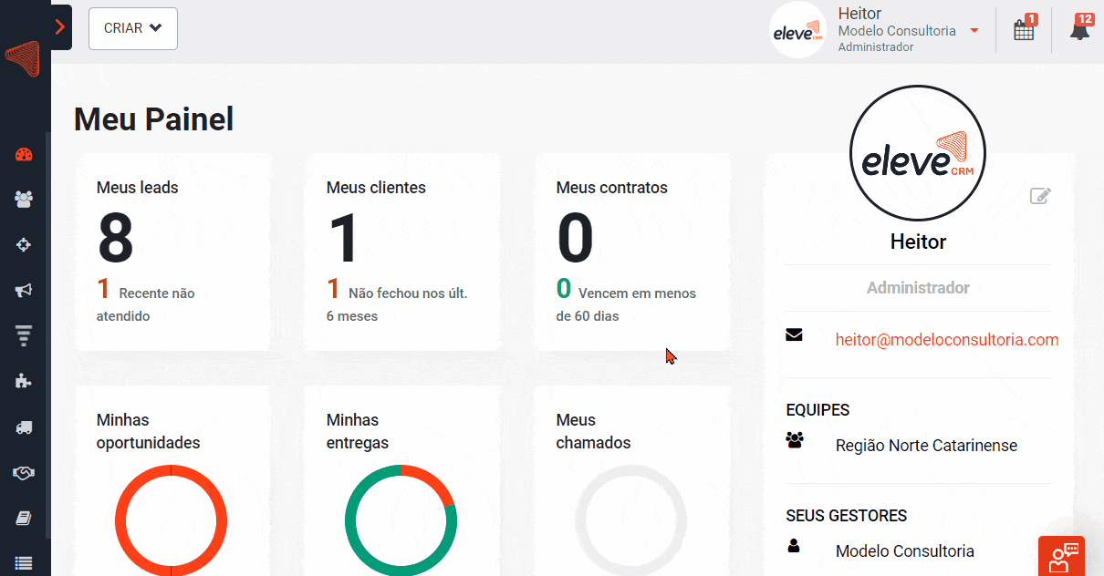 Assinatura Customizada – Eleve CRM